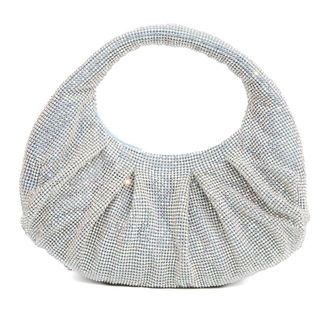 Twentyfourhaitch Mezza Luna Clutch - - Bags - Damen - Blau - ONE SIZE