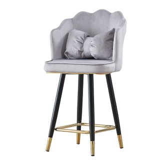 Generic Barhocker, hohe Barhocker, K&uuml;chenthekenst&uuml;hle mit R&uuml;cken- und Fu&szlig;st&uuml;tze, hohe Barhocker f&uuml;r Kneipen und Esszimmer