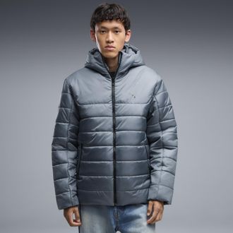Puma Doudoune &agrave; capuche Essentials Homme, V&ecirc;tements, Bleu, XXL