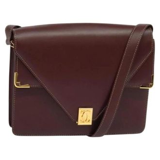 Cartier Pre-owned Cuir sacs-ports-paule - Femme - Pre-owned - Rouge - Taille: ONE Size