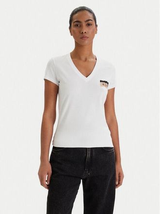 A|X Armani Exchange T-Shirt XW001803 AF16294 U0002 Wei&szlig; Regular Fit