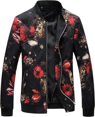 Generic 2026 Vestes pour femmes hommes 3 pi&egrave;ces costume revers crant&eacute; floral un bouton moderne gilet pantalon ensembles, Rouge, 4XL