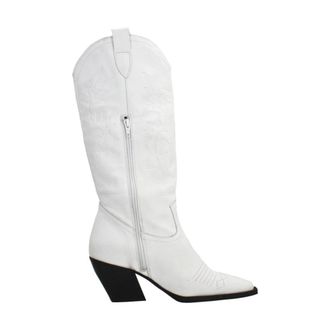 Yellow Western Style Cowboy Boots - - Shoes - Damen - Wei&szlig; - 39 EU