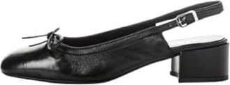 Reqins Ballerines Reese Cuir Noir (Noir, Système Taille Chaussures EU, Adulte, Femme, Numérique, Moyen, 39)