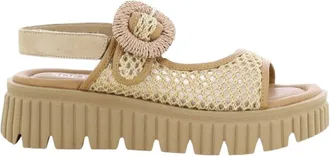 Softwaves Femme, Chaussures, Brun, Taille: 39 EU Sandales Plates 9.44.01