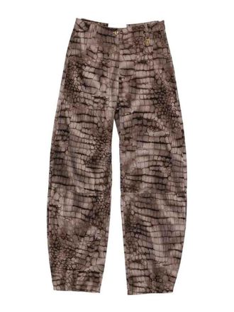 Elisabetta Franchi Jean Droit - Marron