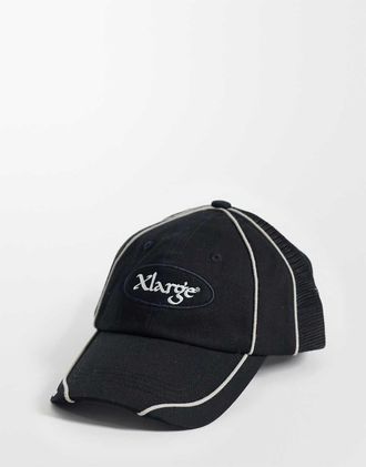 XLARGE Read Head - Casquette de baseball hybride &agrave; six empi&egrave;cements - Noir