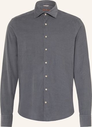 Stenstr&ouml;ms Cordhemd Slimline Fit grau