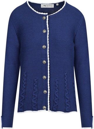 Bicalla Cardigan Trachtenstrickjacke in Dunkelblau (1-tlg)