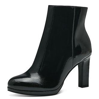 Marco Tozzi Bottines &agrave; talons pour femme 2-25342-41, Imprim&eacute; noir, 38 EU