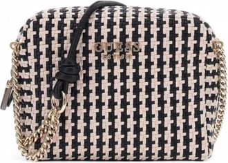 Guess Femme, Sacs, Noir, Taille: ONE Size Mirema Woven Mini Crossbody