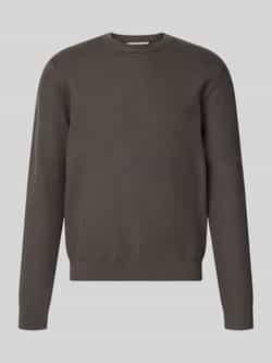 Only & Sons Strickpullover aus Viskose-Mix mit Jacquardstruktur und Rundhalsausschnitt