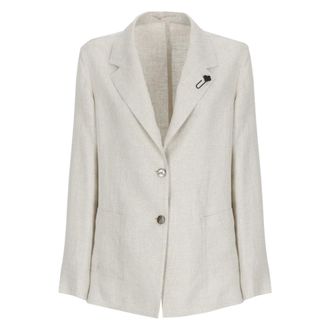 Lardini Damen, Jacken, Beige, LGr&ouml;&szlig;e