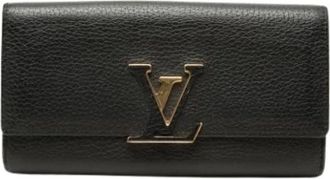 Louis Vuitton Portefeuille Long Pre-owned (Bi-fold) - Femme - Pre-owned - Noir - Taille: ONE Size