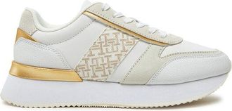 Tommy Hilfiger Sneakers Lux Monogram Runner FW0FW08387 Weiß