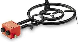 Lacor Réchaud Poêle Gaz Butane 20-40 cm, 2 brûleurs pour poêles à paella de 28 à 55 cm