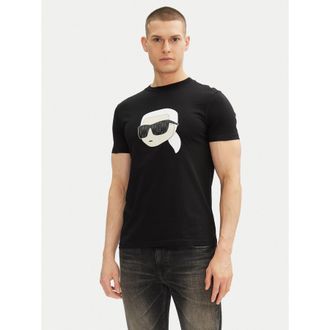 Karl Lagerfeld T-Shirt 755073 552251 Schwarz Regular Fit