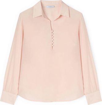 Motivi Femme, Blouses et Chemises, Rose, Taille: 42 FR Blouse avec col en satin