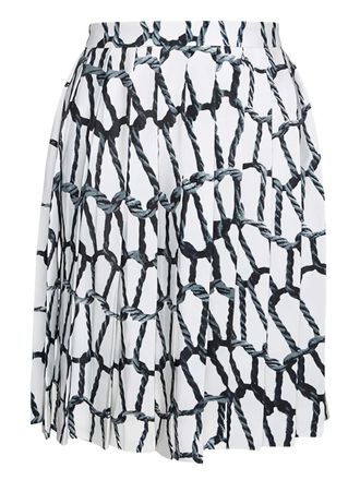 Joseph minijupe plissée à détail de corde - Noir