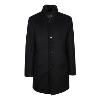 Moorer Homme, Manteaux, Noir, Taille: 2XL Navy Bond-Fur-Le Coat