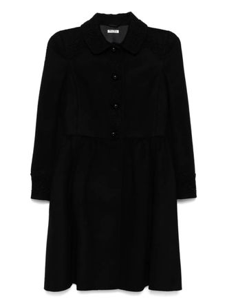 Miu Miu manteau à simple boutonnage (2016) - Noir