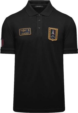 Aeronautica Homme, Tops, Noir, Taille: M Polo Frecce Tricolori Po1927Up00191