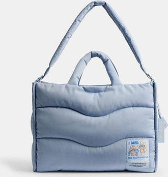 Coach topia Loop Tote aus recyceltem Polyester mit Steppung im Wellenmuster