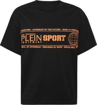 Plein Sport t-shirt à logo imprimé - Noir