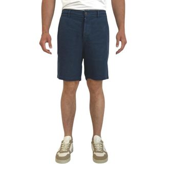 Saint Barth Linen Bermuda Shorts - - Shorts - Herren - Blau - 2XL