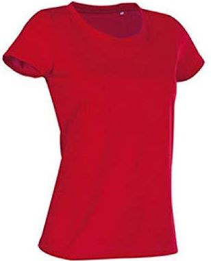 Stedman Apparel Active Cotton Touch/ST8700, T-shirt de sport coupe droite Manches Courtes Femme, Rouge - Rouge pourpre, 40 (Taille fabricant: Medium)