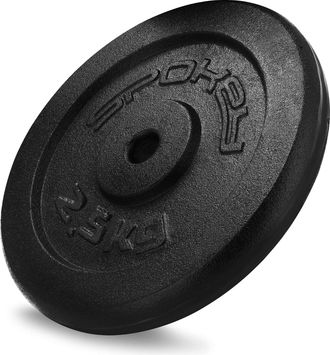 Spokey Spokey Unisex SINIS Hantelscheibe Gusseisen schwarz 2,5 kg