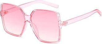 Generic Lunettes De Soleil &Agrave; Monture Large For Hommes Et Femmes, Id&eacute;ales For Les Vacances En Plein Air La Conduite(Pink)