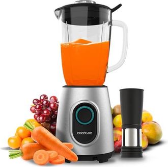 Cecotec Standmixer Power Black Titanium 2000MAX Inox Pro. 1800W, 27800 RPM, 8 Titan-Schwarz-Klingen, 1.8L Glasbeh&auml;lter, 2 Geschwindigkeiten, Pulse, Eiszerklei