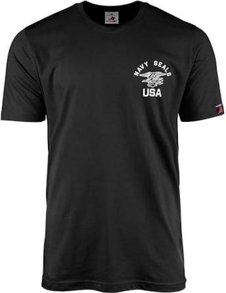 Copytec 42283 T-shirt US Navy Seals Skull Marnies unité spéciale Army America, Noir, XL