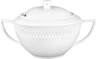 Wilmax England Wilmax - Suppenterrine mit Deckel - 2800ml - Vase aus Porzellan - weiß - Hitzebeständige Terrine - Servierterrine für Suppe oder One-Pot Gerichte - Sp