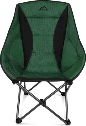 Normani Deluxe Campingsessel Relaxsessel XXL Moonchair Schalensitz- Comfort Camping-Stuhl - Gepolsterter Outdoor Klappstuhl, Traglast: 150 Kg (330 lbs) Farbe 