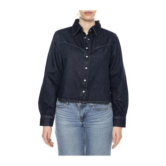 Levi's Logan Tencel Shacket - - Blouses & Shirts - Damen - Blau - M