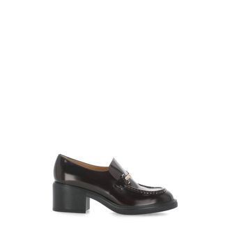 Tod's Femme, Chaussures, Rouge, Taille: 36 1/2 EU Leather Loafer