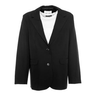 Samsøe & Samsøe Homme, Vestes, Noir, Taille: M Blazer à Col Cassé avec Poches