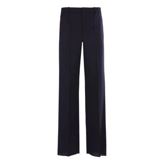 Saint Laurent Chin&eacute; Wollhose - - Trousers - Herren - Blau - 2XL