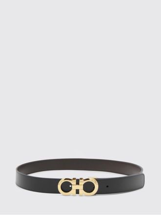 Ferragamo Ceinture r&eacute;versible et r&eacute;glable en cuir avec boucle Gancini