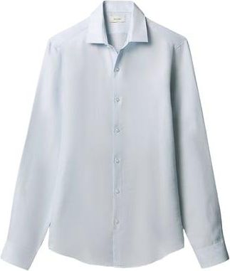 Calvin Klein Chemise droite en lin m&eacute;lang&eacute;