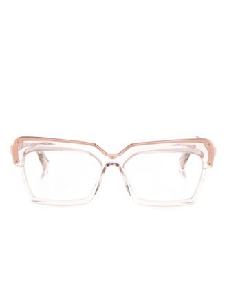 Cazal lunettes de vue à monture papillon transparente - Rose