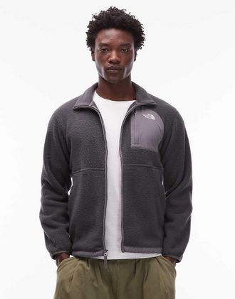 The North Face Yumiori Off Peak - Polaire &eacute;paisse effet color block &agrave; fermeture &eacute;clair - Gris fonc&eacute;