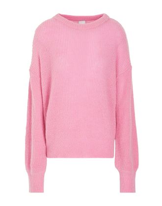 8 by YOOX LUREX KNIT PUFF-SLEEVE SWEATER
