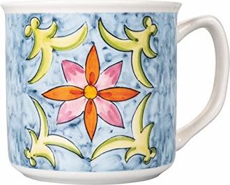 Villa D'Este Home Tivoli Fr&uuml;hst&uuml;ckstasse Stromboli, Kollektion Infinito in New Bone China, 350 ml