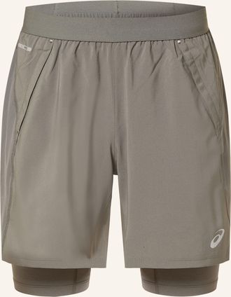 Asics Asics 2-In-1-Laufshorts Road gruen