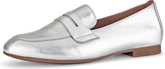 Gabor Damen Slipper, Frauen Slip On,Mokassins,Halbschuhe,Slides,Schlupfschuhe,schluepfschuhe,Loafer,Slip-ons,Freizeitschuhe,Silber,42 EU / 8 UK