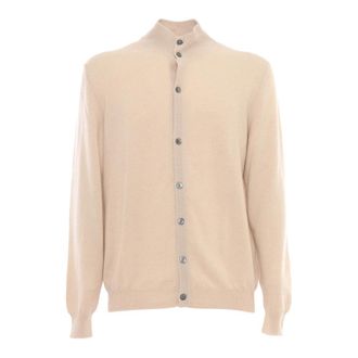 Fedeli Long Sleeve Cardigan - - Knitwear - Herren - Gelb - XL