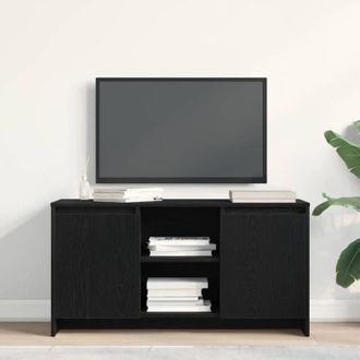 vidaXL Vidaxl - Meuble tv Noir 102 x 37.5 x 52.5 cm Bois ding&eacute;nierie